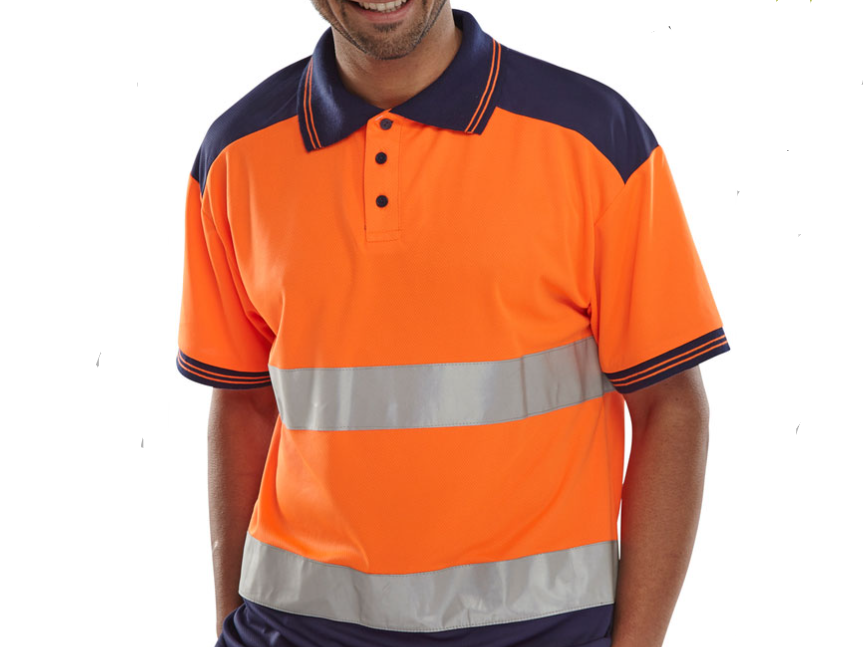 Hi Vis Two Tone Polo Shirt Mj Scannell Safety